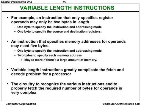 Central Processing Unitcomputer Organizationppt Operating Systems