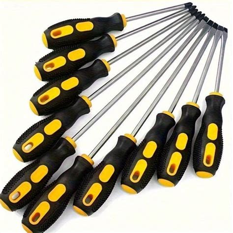Complete Screwdriver Set With Magnetic Tips Tpr Includes Phillips