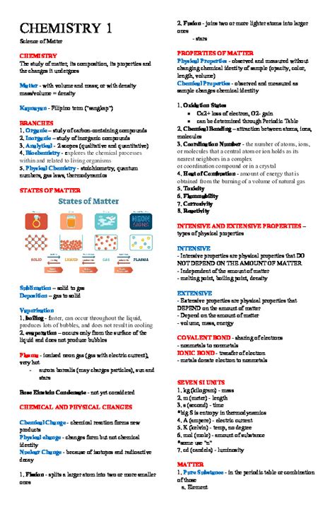 Chemistry 1 Physical Properties Pdfcoffeecom