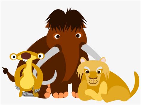 Ice Age Movies Clip Art Diego Manny And Sid 1024x710 Png Download