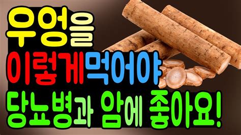 건강한 우엉 항암과 당뇨에 좋은 우엉 꼭 이렇게 드셔야 합니다 건강에 좋은 우엉의 효능 Youtube