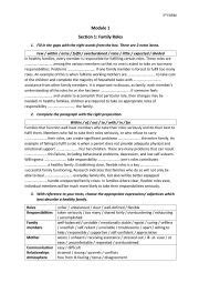 3rd Year Module 1 Section 1 ESL Worksheet By Rajraj