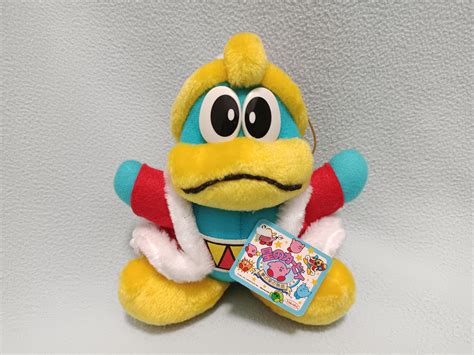 Vintage 1993 Kirby King Dedede Plush 7 Japan Takara Nintendo New Old Stock Tag 90s Video Game