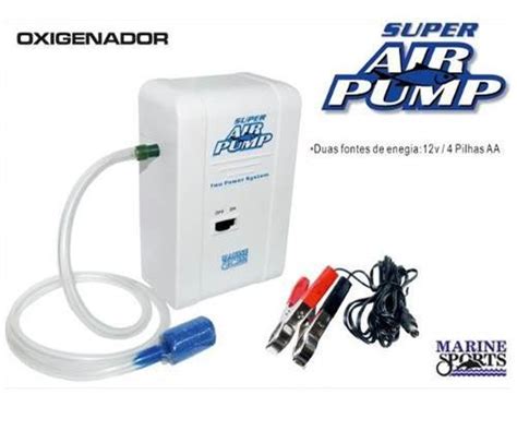 Oxigenador P Iscas Vivas Super Air Pump Marine Sports