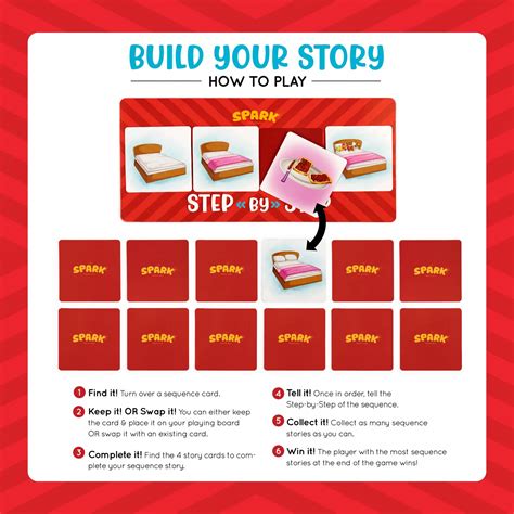 spark step by step sequence lotto game sequencing and language skills