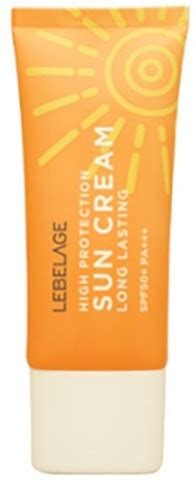 Ingredients list LEBELAGE High Protection Long Lasting Sun ...