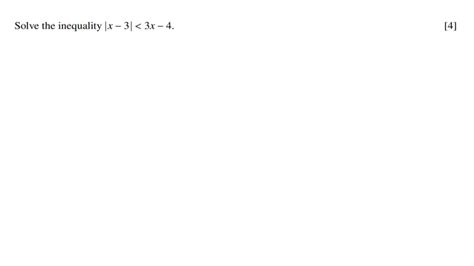 Modulus Functions A Level Past Paper Questions For Cambridge 9709