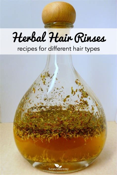 Diy Herbal Hair Rinses Pronounce Scratch Mommy