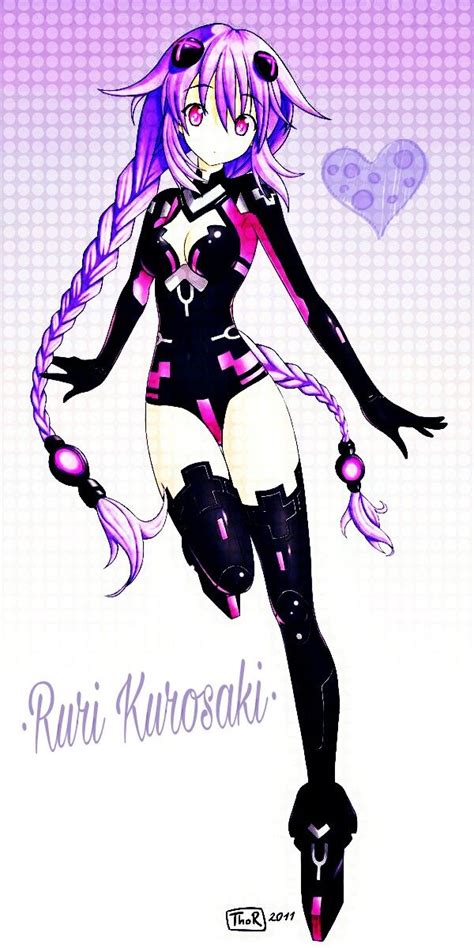 Ruri Kurosaki CPU Form Anime Hyperdimension Neptunia Anime Comics