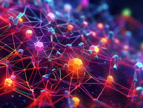 3d Abstract Data Visualization Background Stock Illustration Illustration Of Artificial Link