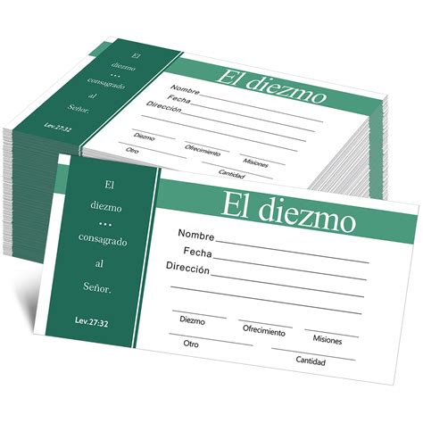 Woanger 500 Count Spanish Offering Envelopes Tithe