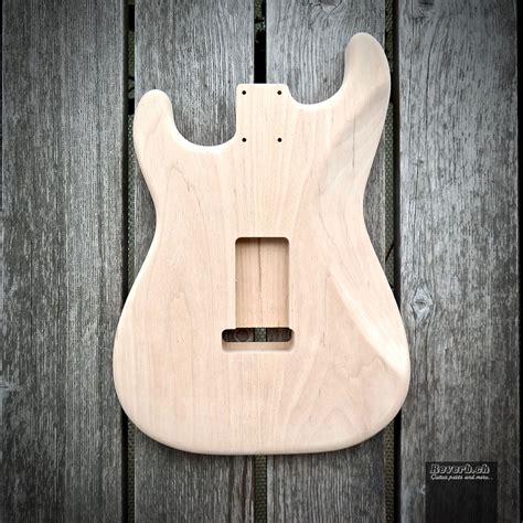 Strat Body Aus Erle Alder Sss Unfinished Reverb Guitar Parts