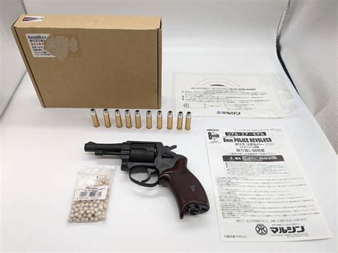 【やや傷や汚れあり】⑧ガスガン マルシン Marushin 6mmbbガスリボルバー Xカートリッジ使用 ポリスリボルバー