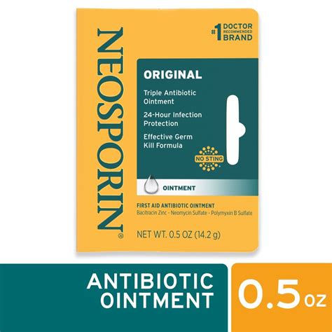 Neosporin Original Triple Antibiotic Ointment 0 5oz 1Ct
