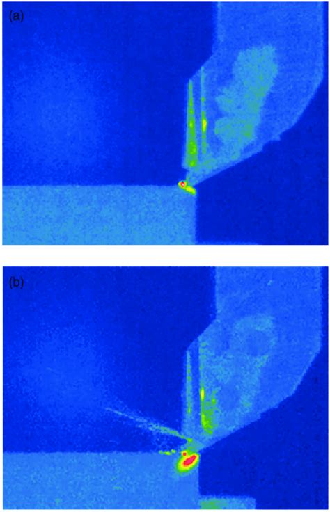 Thermal Image In Orthogonal Cutting Of Ud Cfrps A 45 Fiber