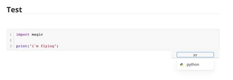 Autoformatting For Block Code Does Not Allow Language Type · Issue