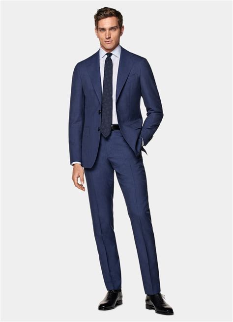 Mid Blue Custom Made Suit In Pure S120 S Tropical Wool SUITSUPPLY