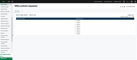 how to setup a requester on a landing page to refresh the data in