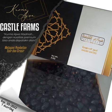 Jual Um864 Kurma Ajwa Ajwa Nabi Castle Farms Kualitas Premium 1kg Di