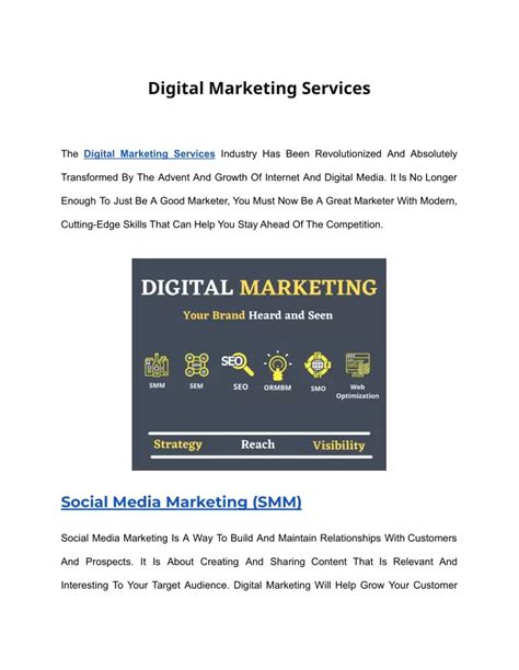 Ppt Digital Marketing Services Powerpoint Presentation Free Download