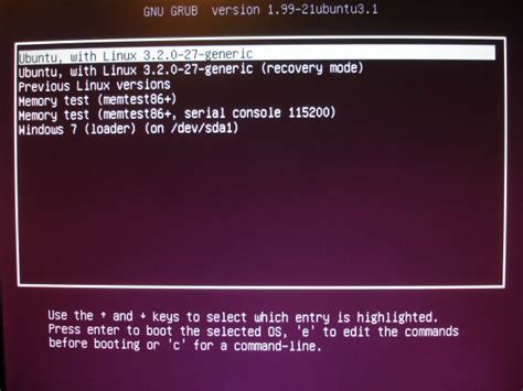 Grub Dual Boot Screen Win Ask Ubuntu