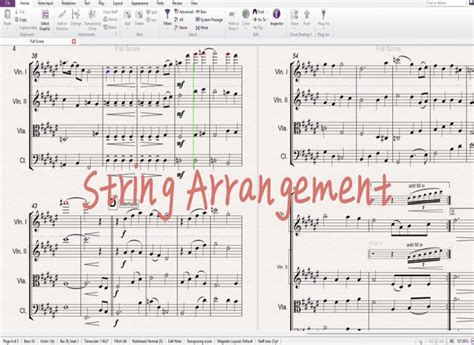 Violin Line And String Arrangement For Your Music For 20