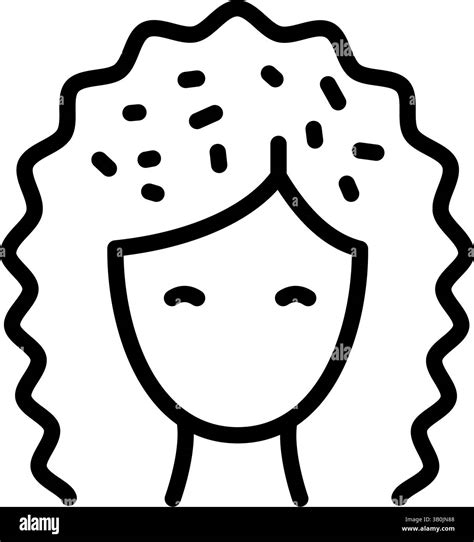 Dandruff On The Head Of Pretty Woman Disease And Treatment Of The Scalp And Hair Symptoms Of