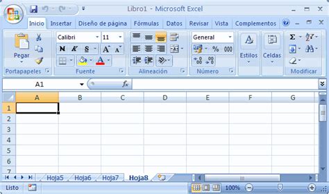 Hoja De Cálculos Excel Microsoft Excel