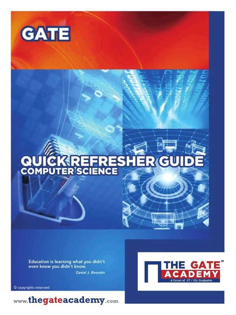 Gate Quick Refresher Guide Computer Science Information Technology