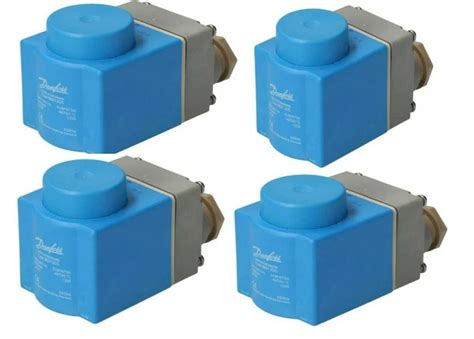 Lot Of 4ea Danfoss Solenoid Coil 12v Dc Model 018f6756 22 00 Picclick Ca