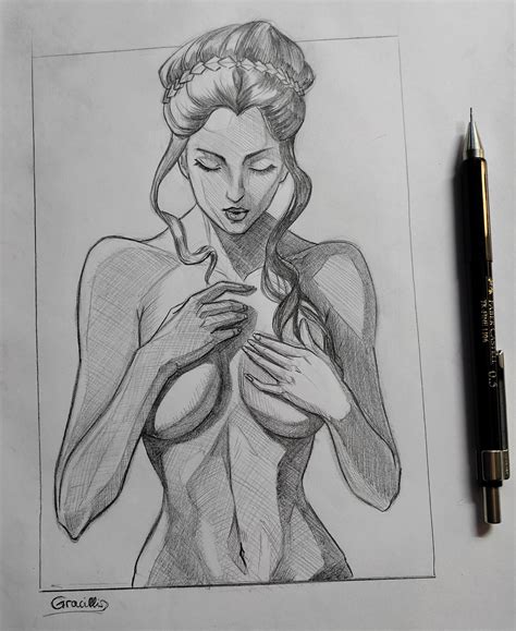 Cross Hatching R Drawing