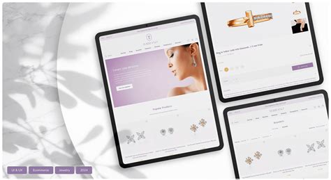 web site ui ux design for the sale of jewelry 1 images behance