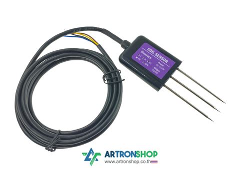 เซ็นเซอร์วัดความชื้น อุณหภูมิ Ec Npk ในดิน 6 In 1 Modbus Rs485 Th Ec