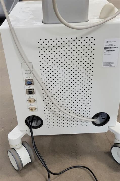 Used Polycom Fully Configured Hdx 8000 Practitioner Cart Realpresence Teleconference