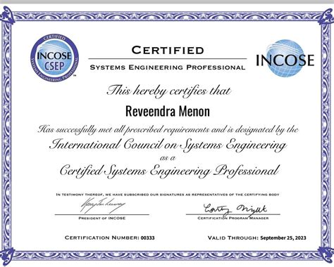 Reveendra Menon On Linkedin My Csep Certification Is Renewed Till 2023