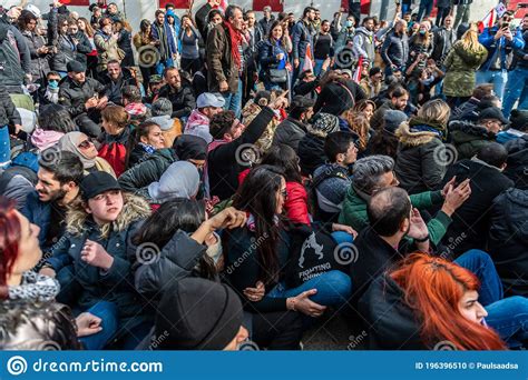 Protests Against The Lebanese Government Editorial Image Image Of