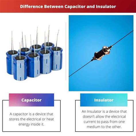 ‌capacitor‌ ‌and‌ ‌insulator Difference And Comparison