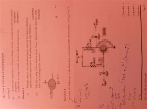 Determine The Following For The Fixed Bias Studyx