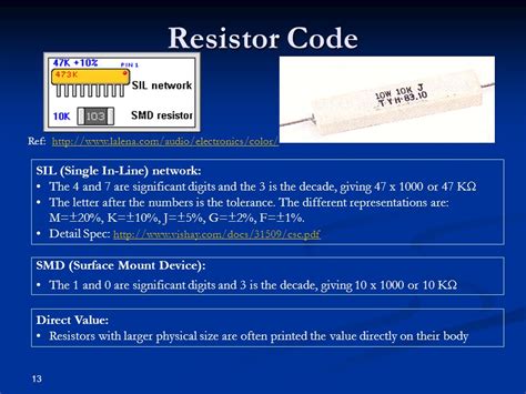 Smd Resistor Network Code
