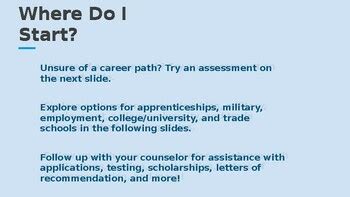 Senior Year College Career Info By Counselor Cafe TPT