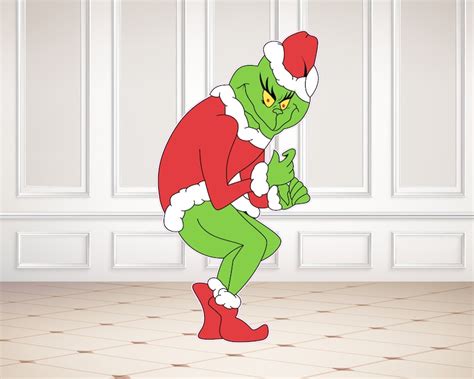 48 Inch Grinch Stealing Christmas Lights Printable File Etsy