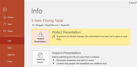 How To Make Your Powerpoint File Read Only Vegaslide