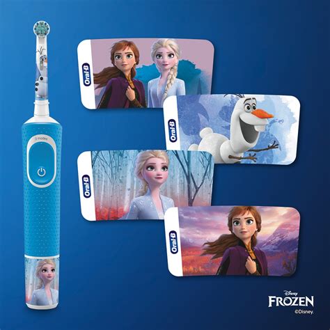 Ел четка за зъби Oral B Vitality Frozen За деца 2d почистване 2 програми 1 накрайник
