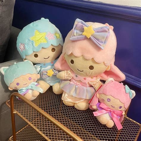 Sanrios peluche en forme d étoile double poupée Kawaii dessin animé