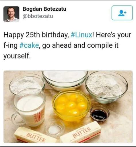Compile The Cake Linux R Programmerhumor