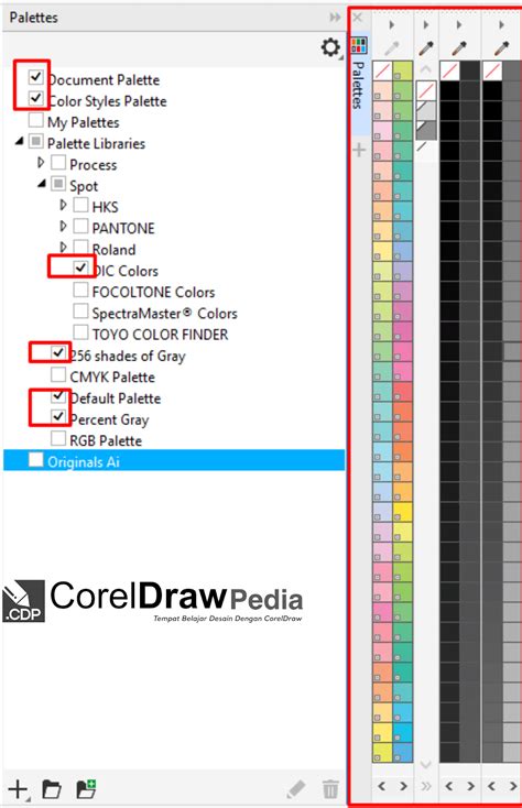 Cara Menambahkan Dan Mengembalikan Palette Color Yang Hilang Di