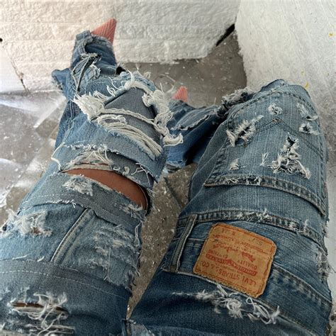 Custom Patchwork Levis Jean Vintage Denim