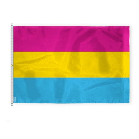 Agas Large Pansexual Pan Pride Flag 8x12 Ft Double Sided Printed 200d