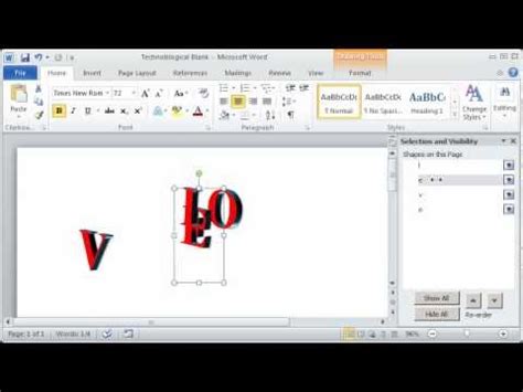 Word 2010 Word Art YouTube