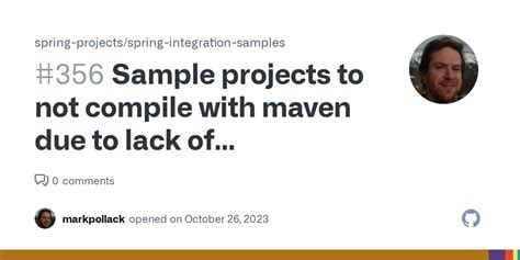 Sample Projects To Not Compile With Maven Due To Lack Of Property